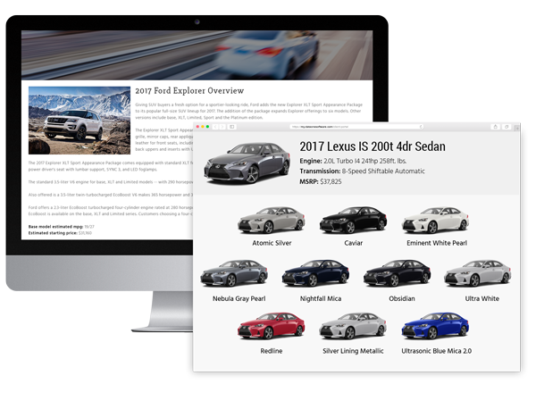 Automotive Data, VIN Decoder & Vehicle Research Products | DataOne Software